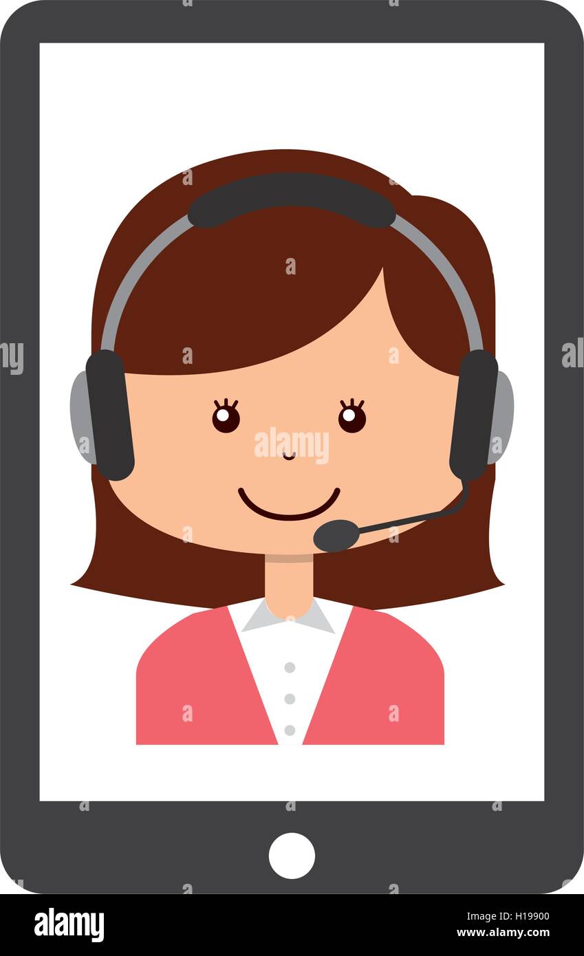 call center operator avatar Stock Vector Image & Art - Alamy