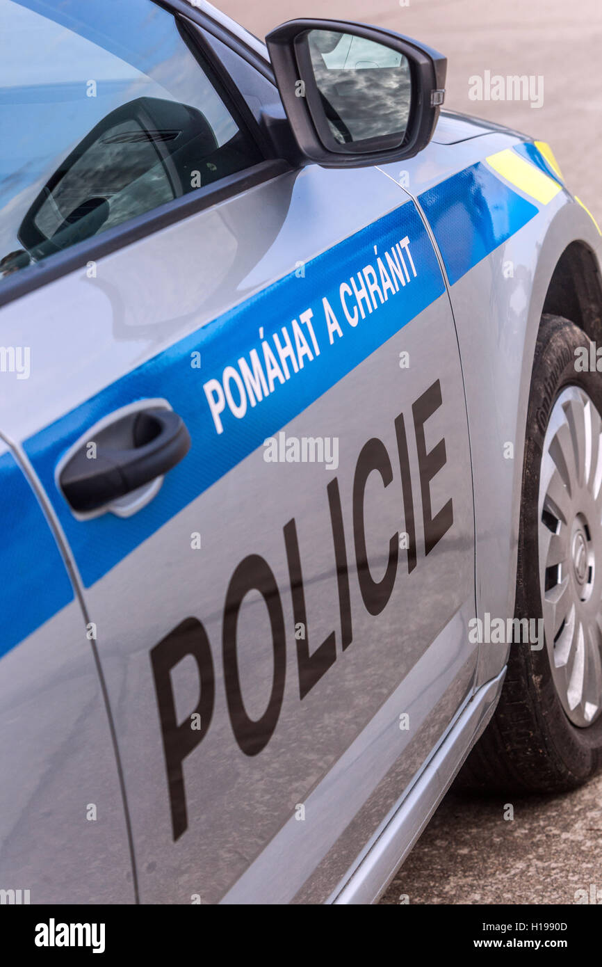 Czech republic police car hi-res stock photography and images - Alamy