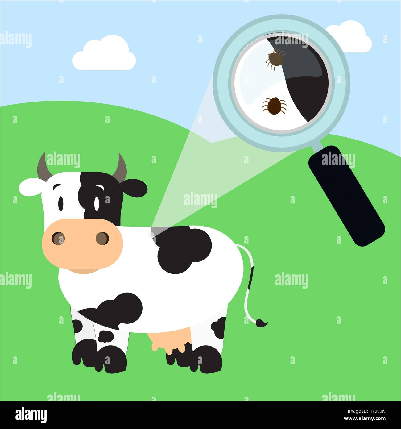 Cattle tick Stock Vector Images - Alamy