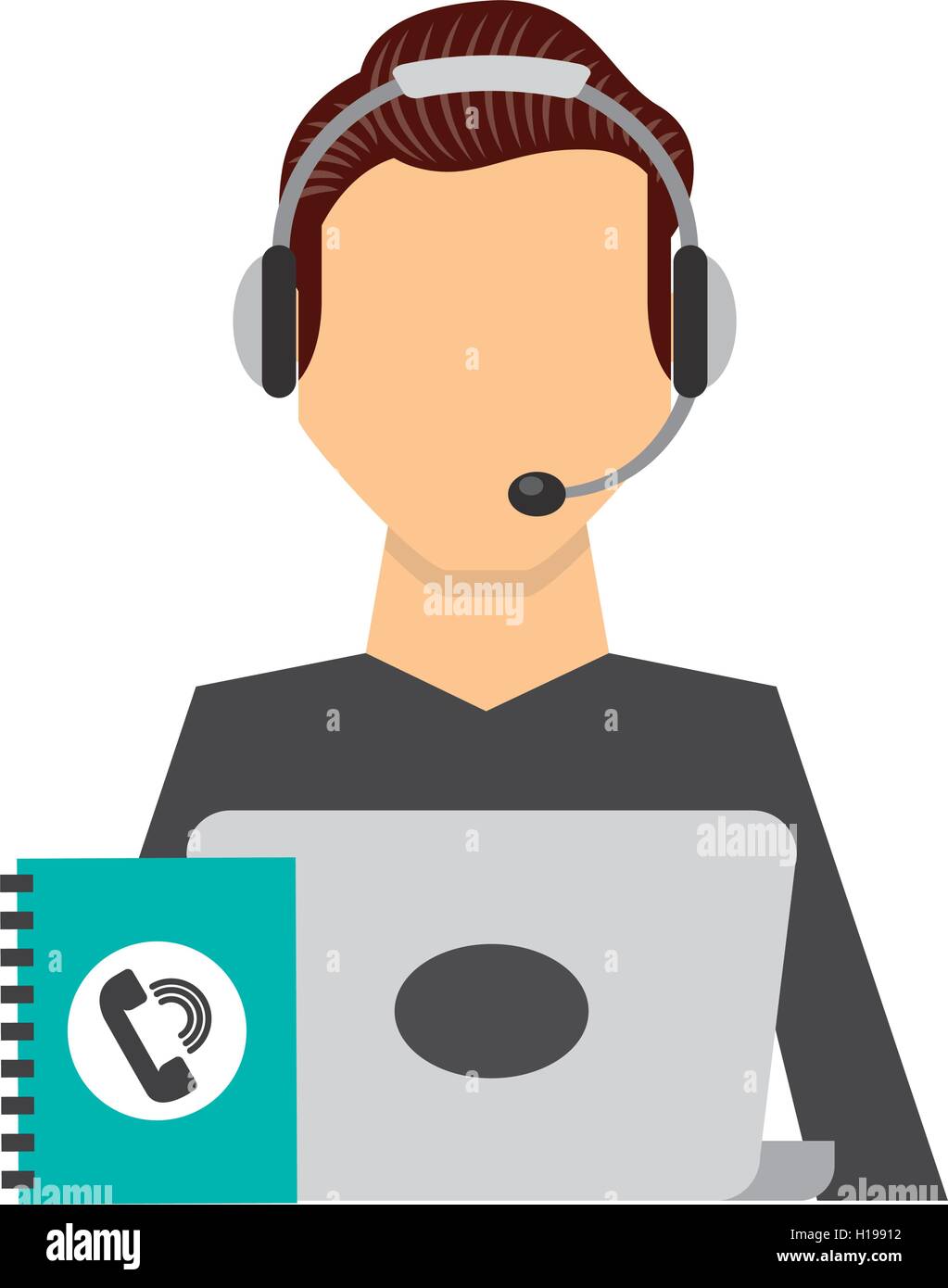 call center operator avatar Stock Vector Image & Art - Alamy