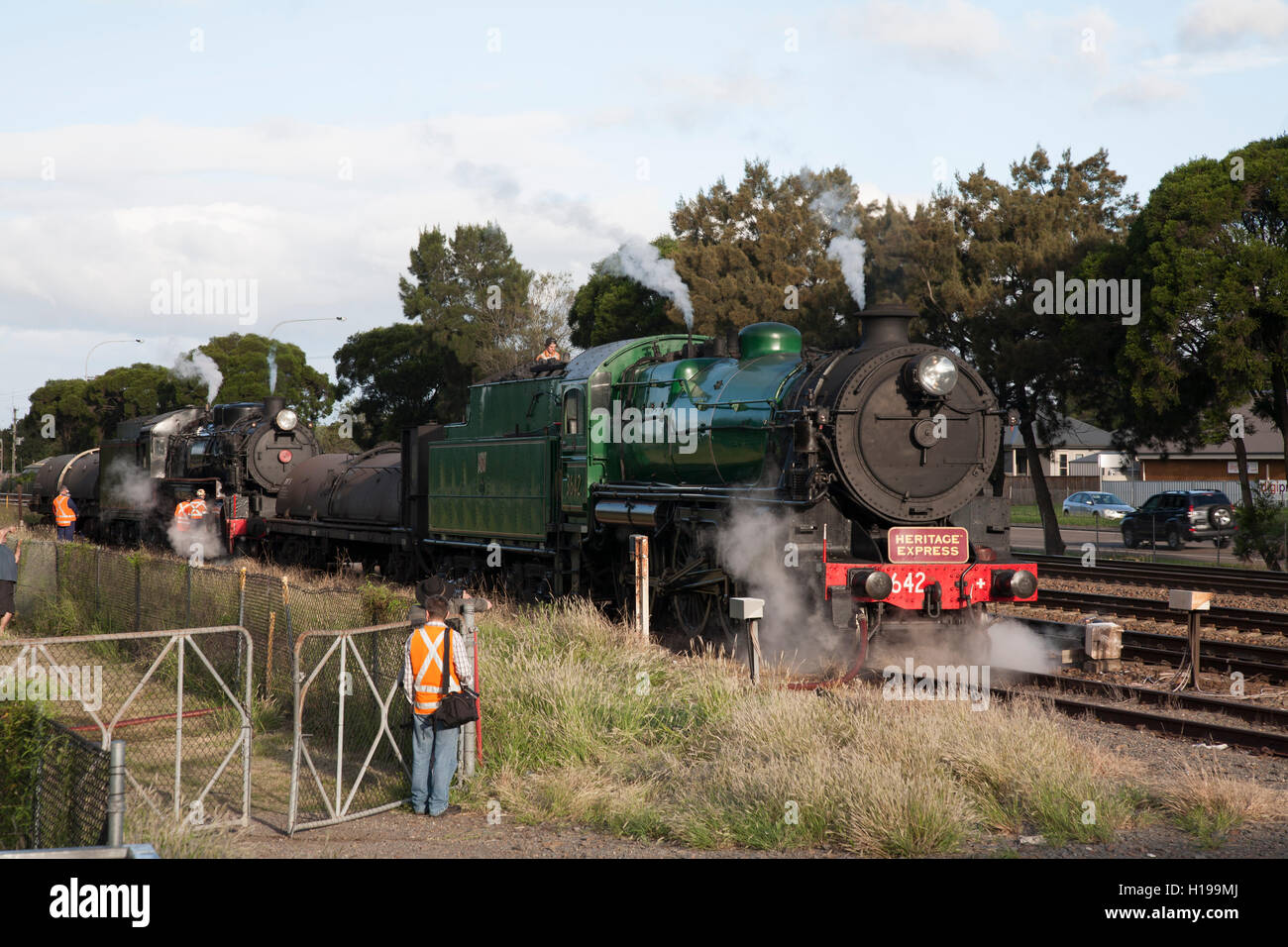 Heritage Railway Steam Locomotive 3642 at Maitland NSW Australia Stock ...