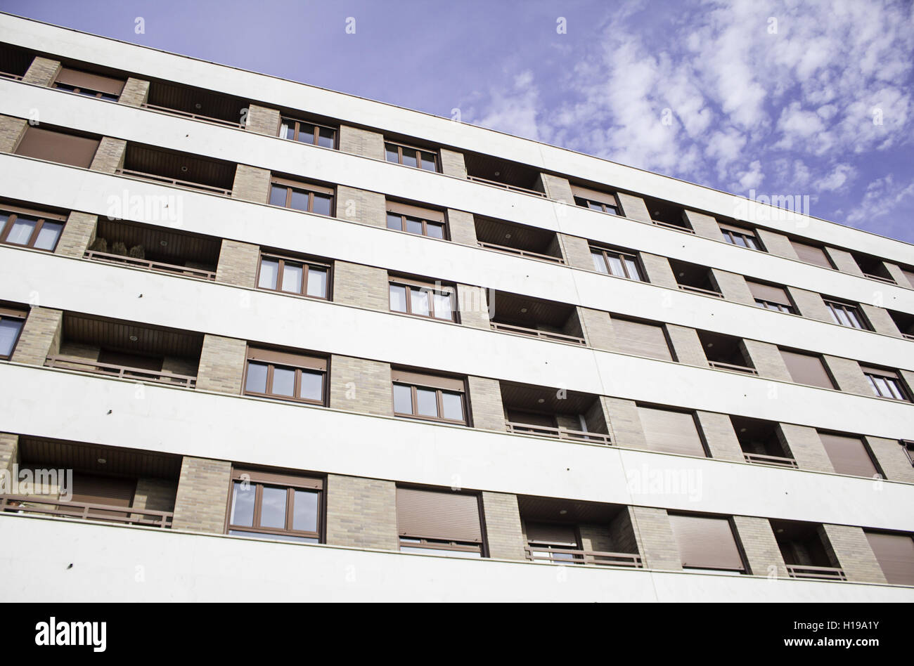 Building urban balconies on city street Stock Photo - Alamy