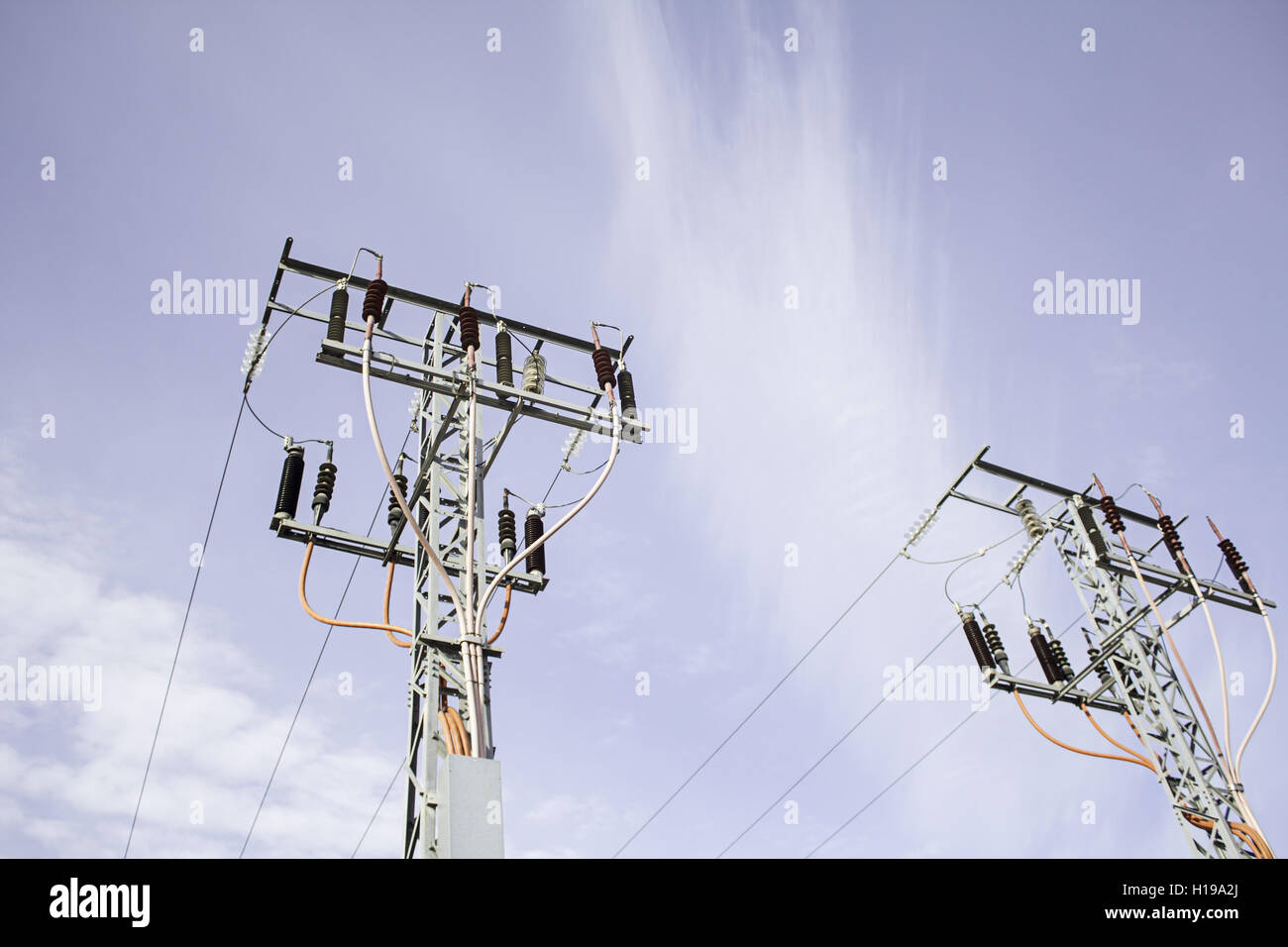 Electricity generators city, energy and industry Stock Photo - Alamy