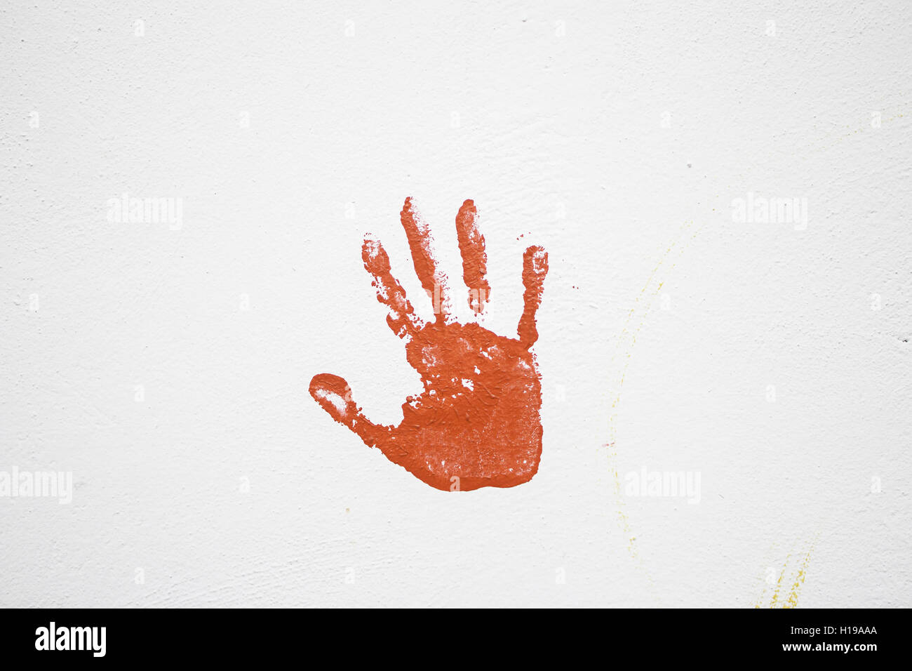 Kids hand prints hi-res stock photography and images - Alamy