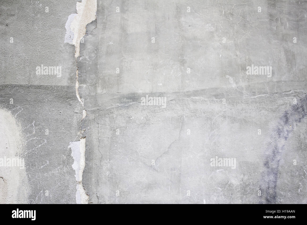 Broken wall gray cement, construction and architecture Stock Photo - Alamy