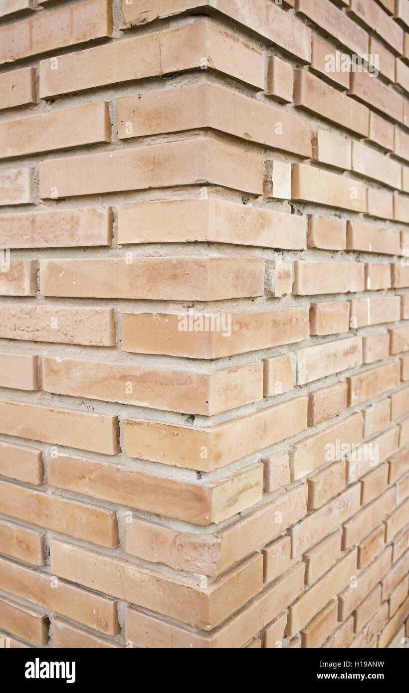Corner bricks urban street construction Stock Photo - Alamy
