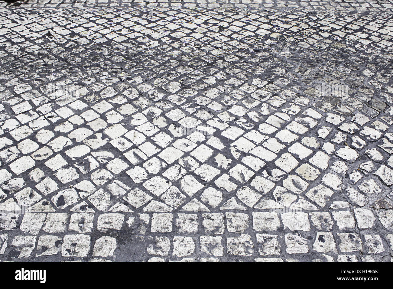 Urban street painted floor tiles, construction Stock Photo - Alamy