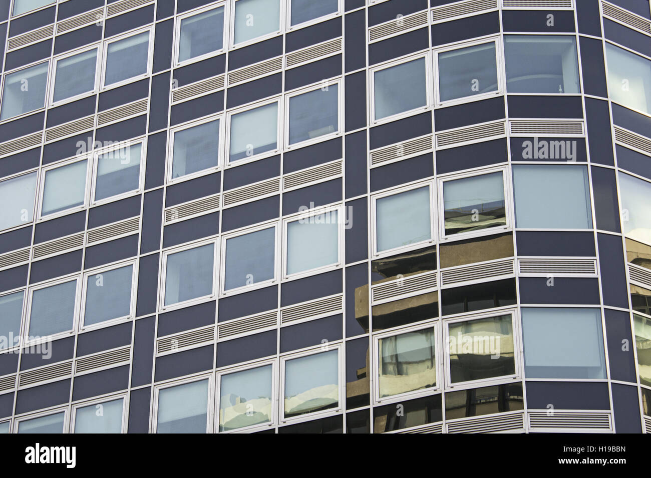 Houses with modern windows urban street, construction Stock Photo - Alamy
