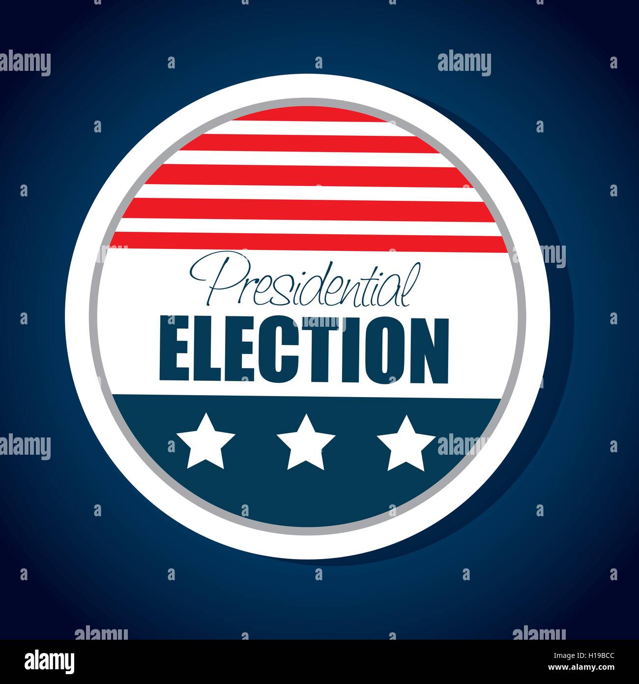 button flag usa election presidential graphic Stock Vector Image & Art ...