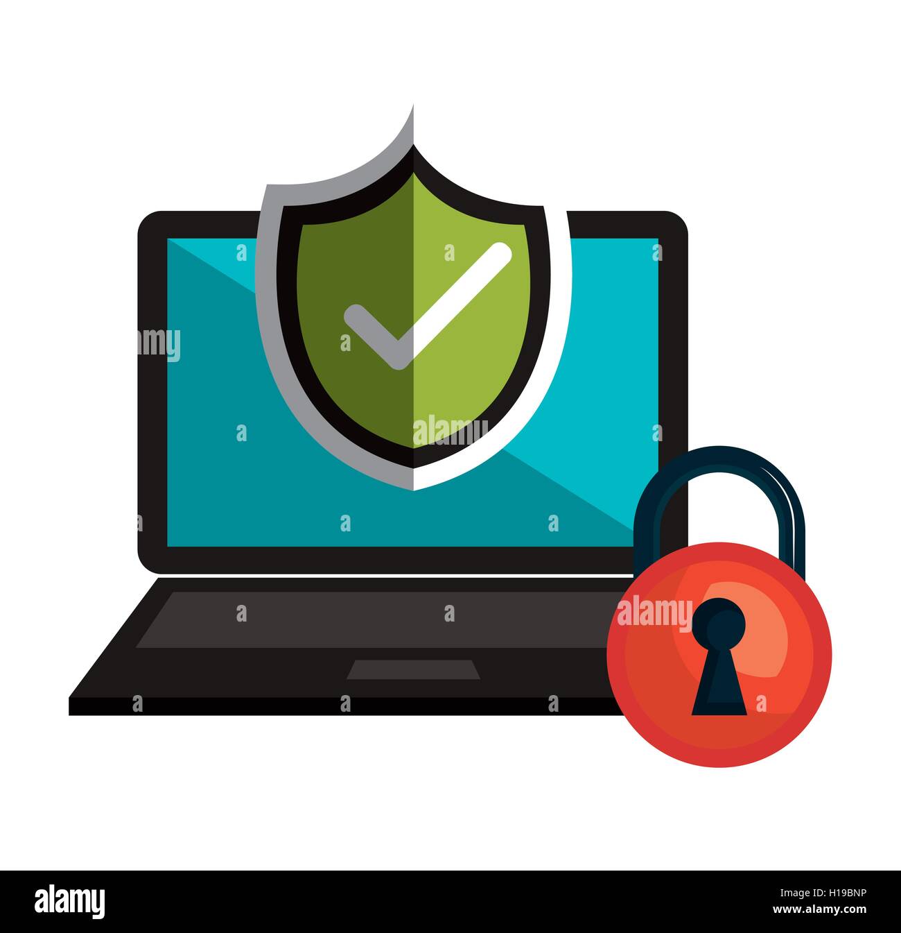 symbol technology secure safety design Stock Vector Image & Art - Alamy