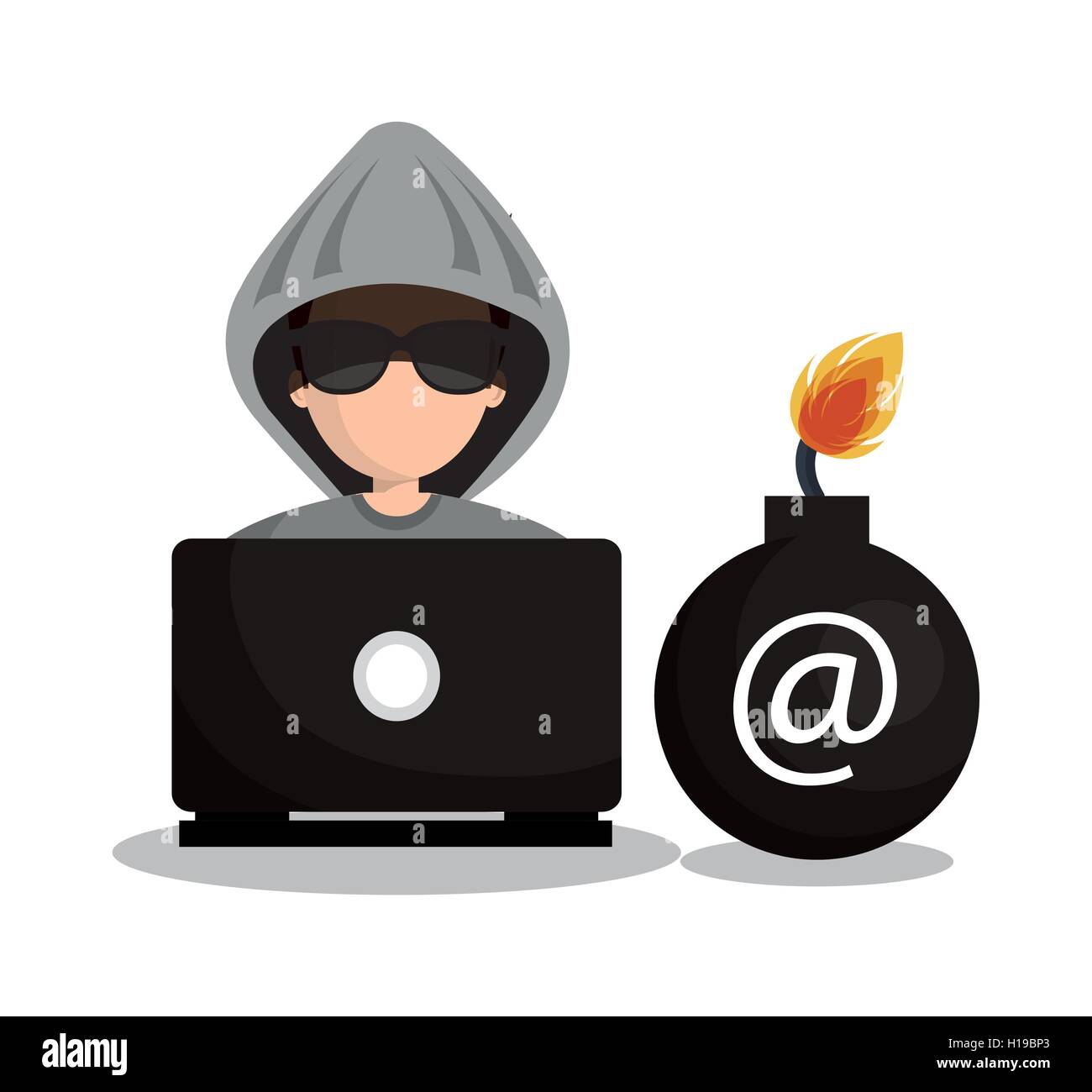 Hacked account Stock Vector Images - Alamy