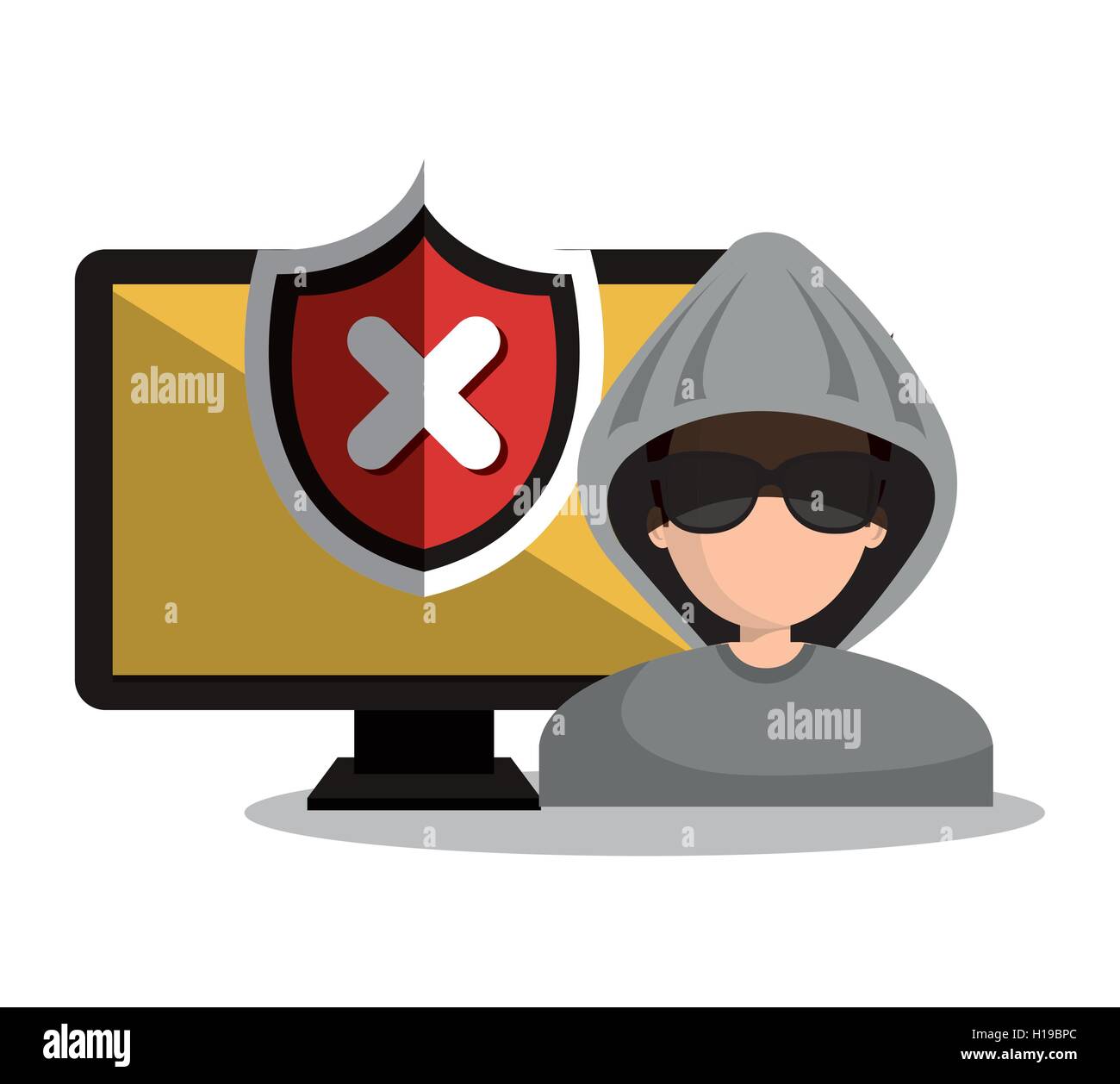 virus system hacked character design Stock Vector Image & Art - Alamy