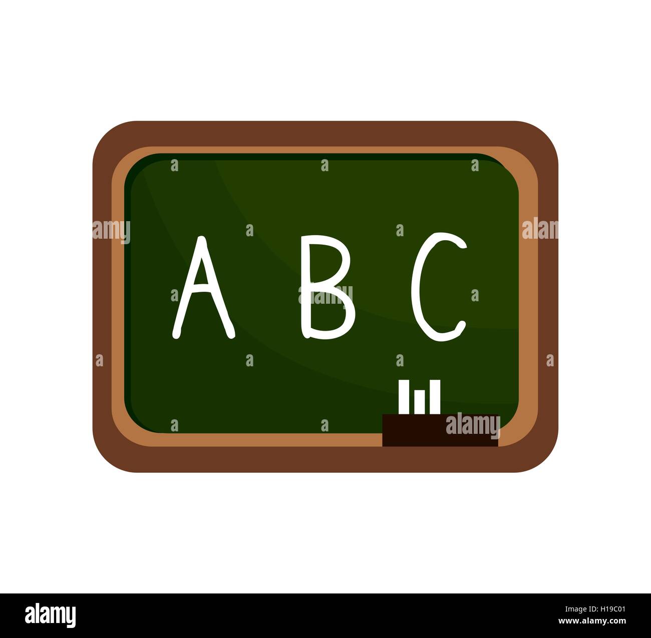 cartoon board chalkboard alphabet isolated Stock Vector Image & Art - Alamy