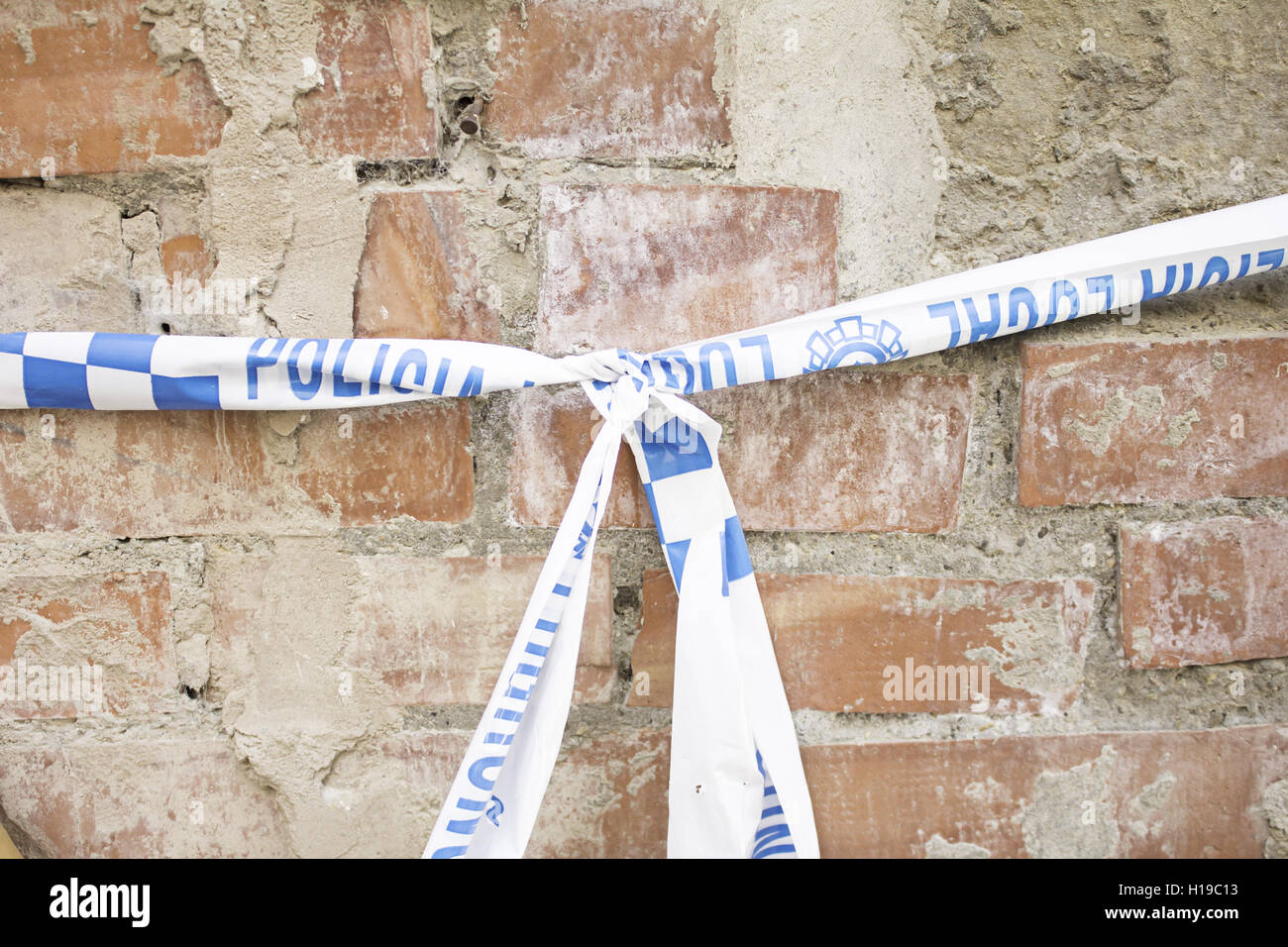 Danger crime scene symbol warning hi-res stock photography and images ...