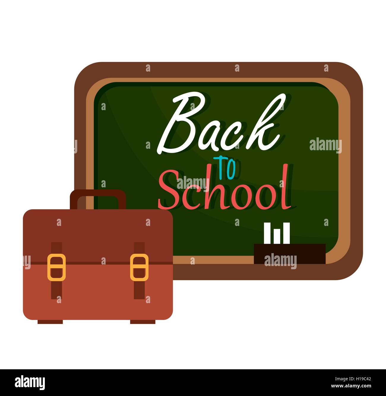 back to school board and bag design Stock Vector Image & Art - Alamy