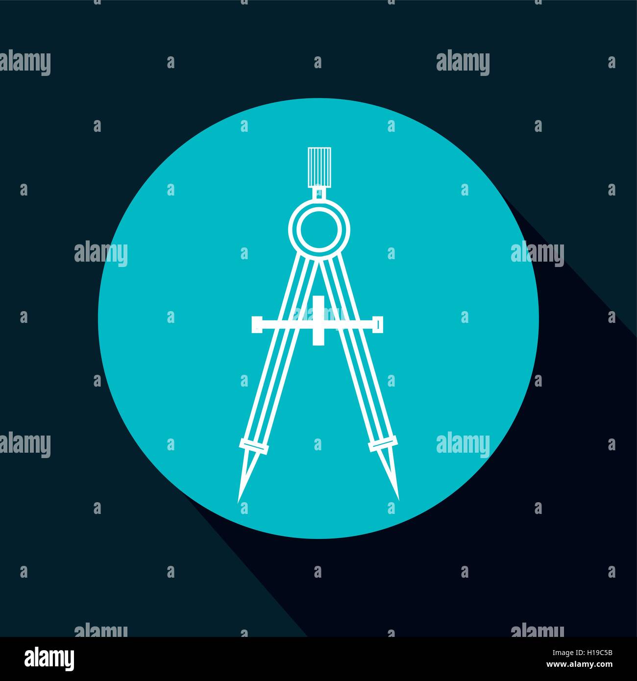 cartoon compass school tool design Stock Vector Image & Art - Alamy