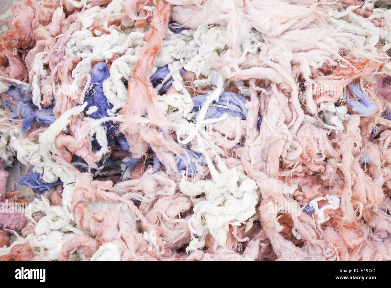 Colorful wool weaving, skin and clothing Stock Photo - Alamy