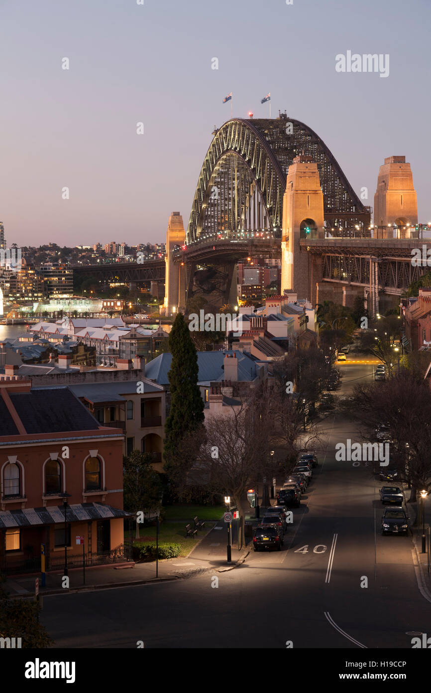 Sydney Harbour Bridge from Observatory Hill Sydney Australia Stock ...