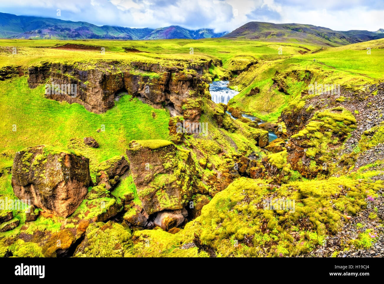 Landscape near the Skoga River - Iceland Stock Photo - Alamy