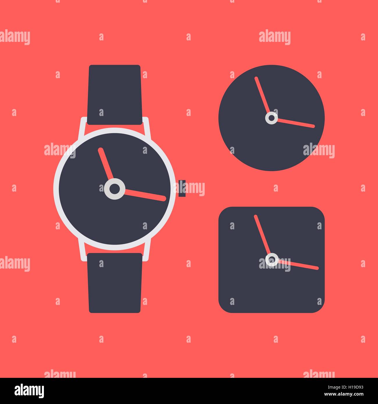 Watch icon simple element Stock Vector Images - Alamy