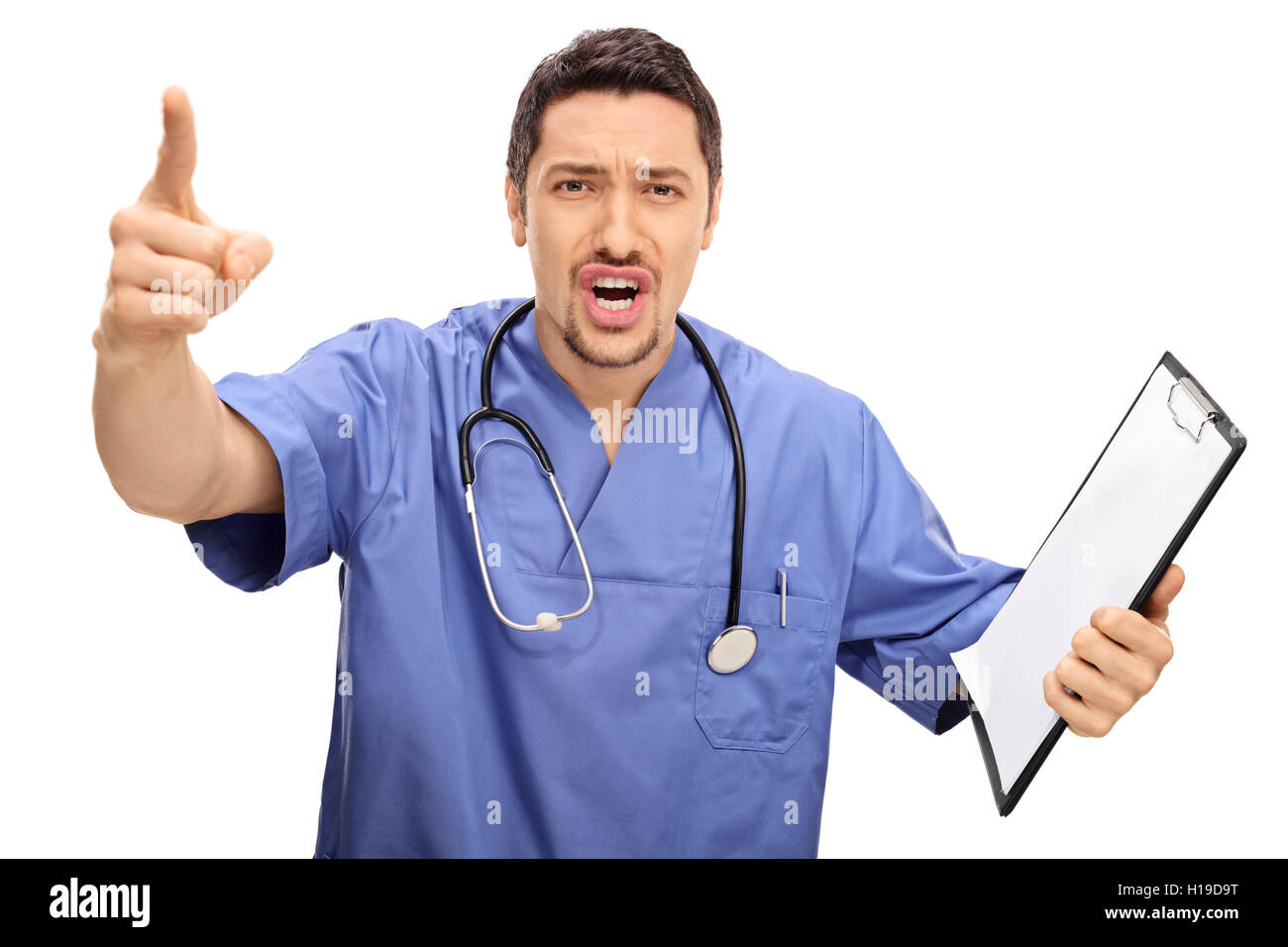 Angry nurse hi-res stock photography and images - Alamy