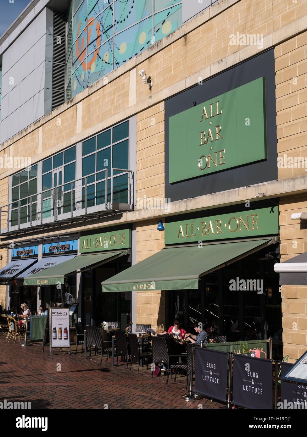 All Bar One, Restaurant, The Oracle, Reading, Berkshire, England, UK ...