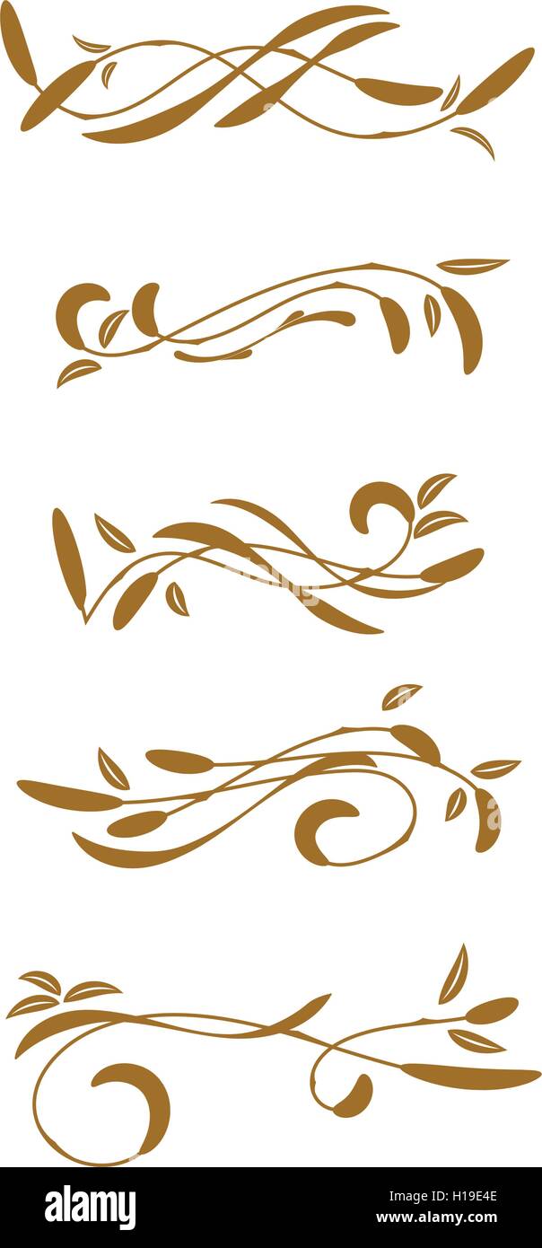 Vector decorative design elements & page decor Stock Vector Image & Art ...