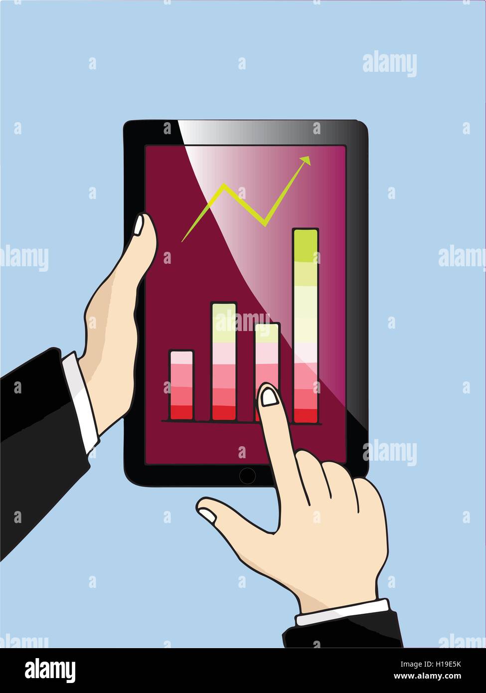 Businessman technology Stock Vector Images - Alamy