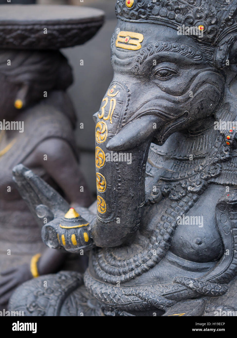 Ancient Balinese statue at the temple in Bali Indonesia Stock Photo - Alamy