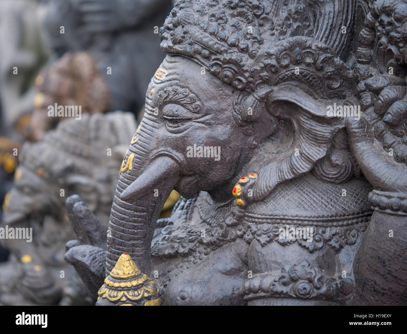 Ancient Balinese statue at the temple in Bali Indonesia Stock Photo - Alamy