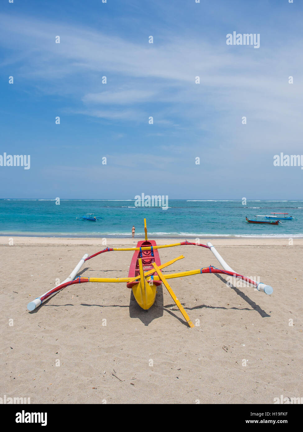 Fishing boat in Bali Indonesia Stock Photo - Alamy