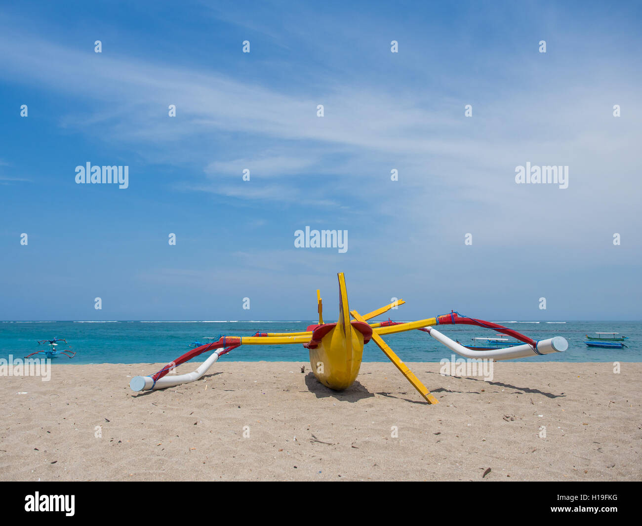 Fishing boat in Bali Indonesia Stock Photo - Alamy