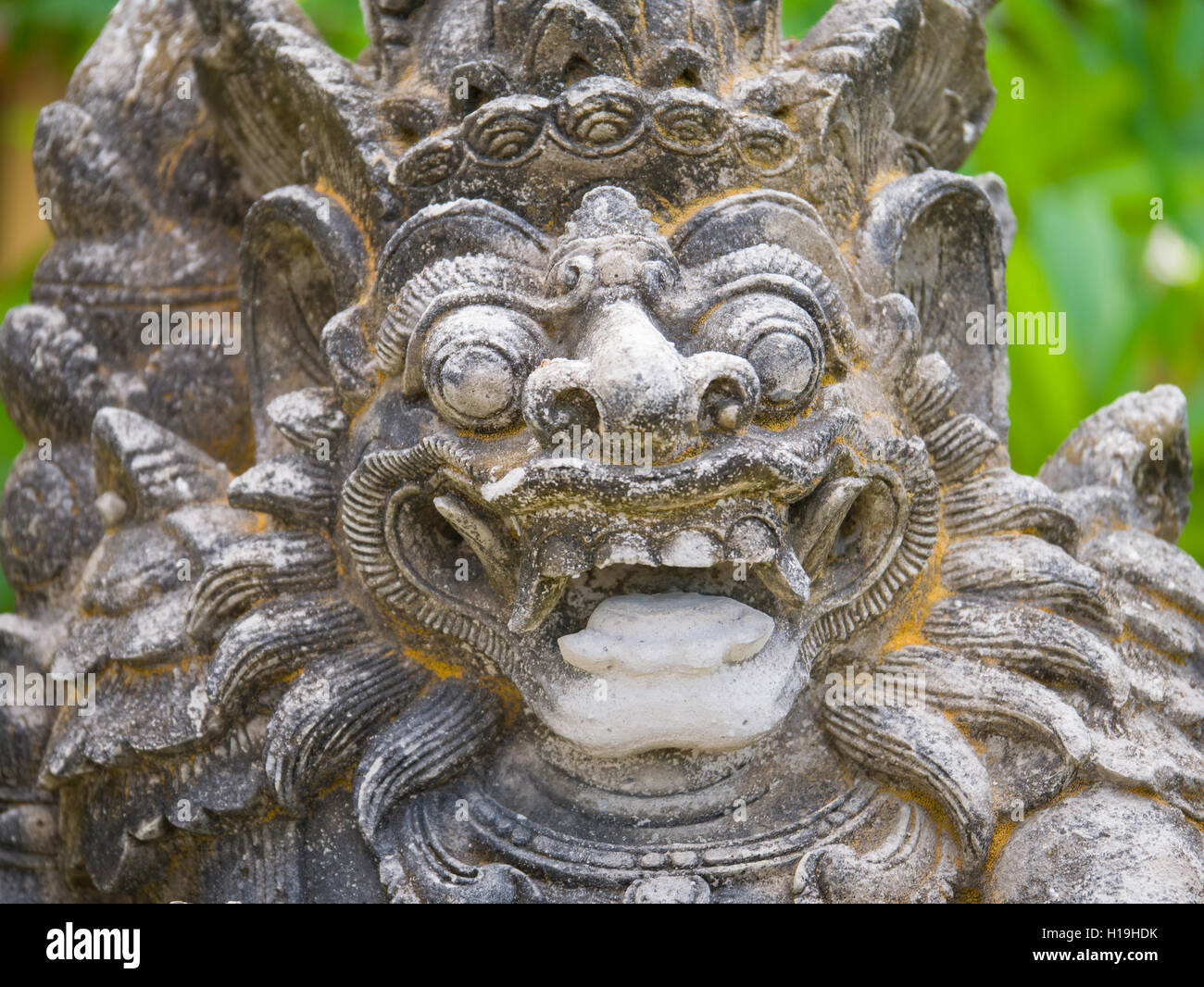 Ancient Balinese statue at the temple in Bali Indonesia Stock Photo - Alamy