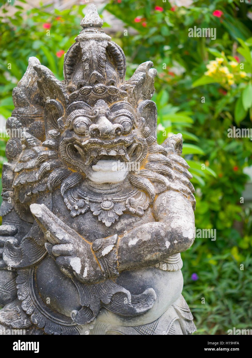 Ancient Balinese statue at the temple in Bali Indonesia Stock Photo - Alamy