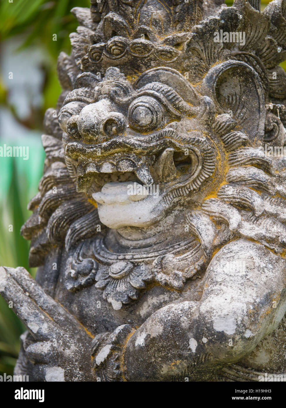 Ancient Balinese statue at the temple in Bali Indonesia Stock Photo - Alamy