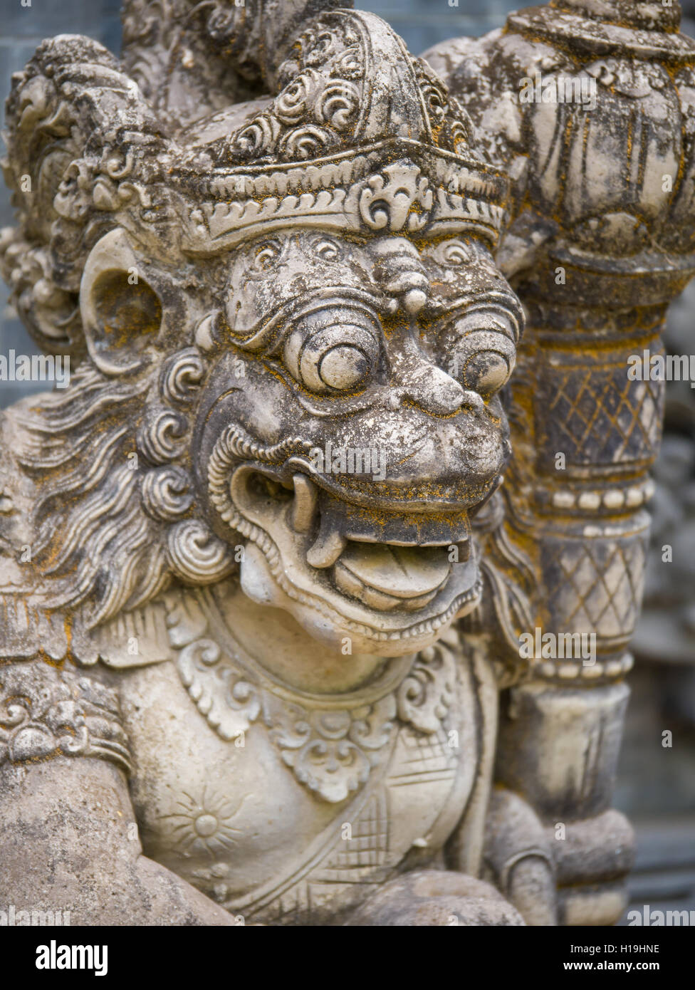 Ancient Balinese statue at the temple in Bali Indonesia Stock Photo - Alamy