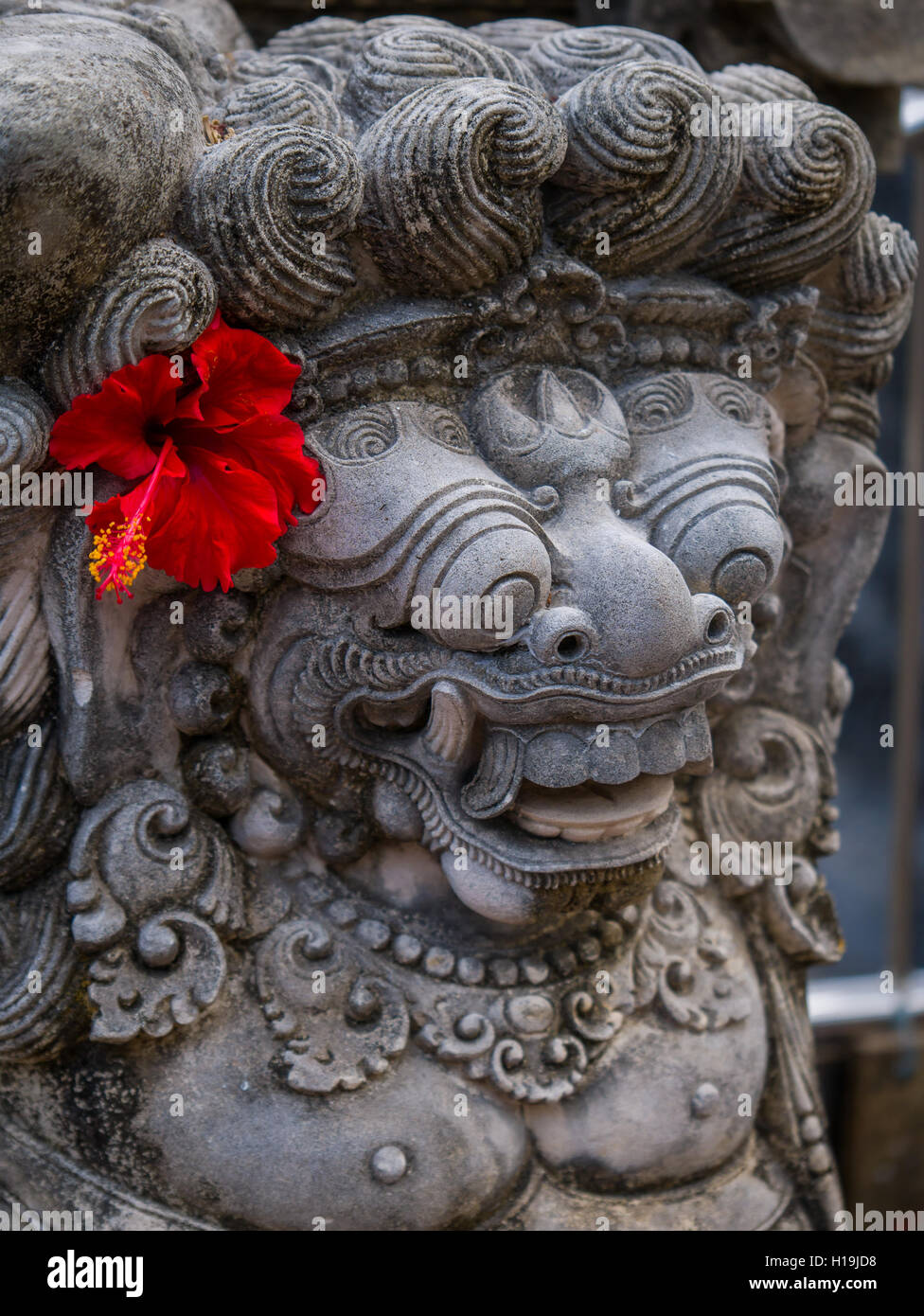 Ancient Balinese statue at the temple in Bali Indonesia Stock Photo - Alamy