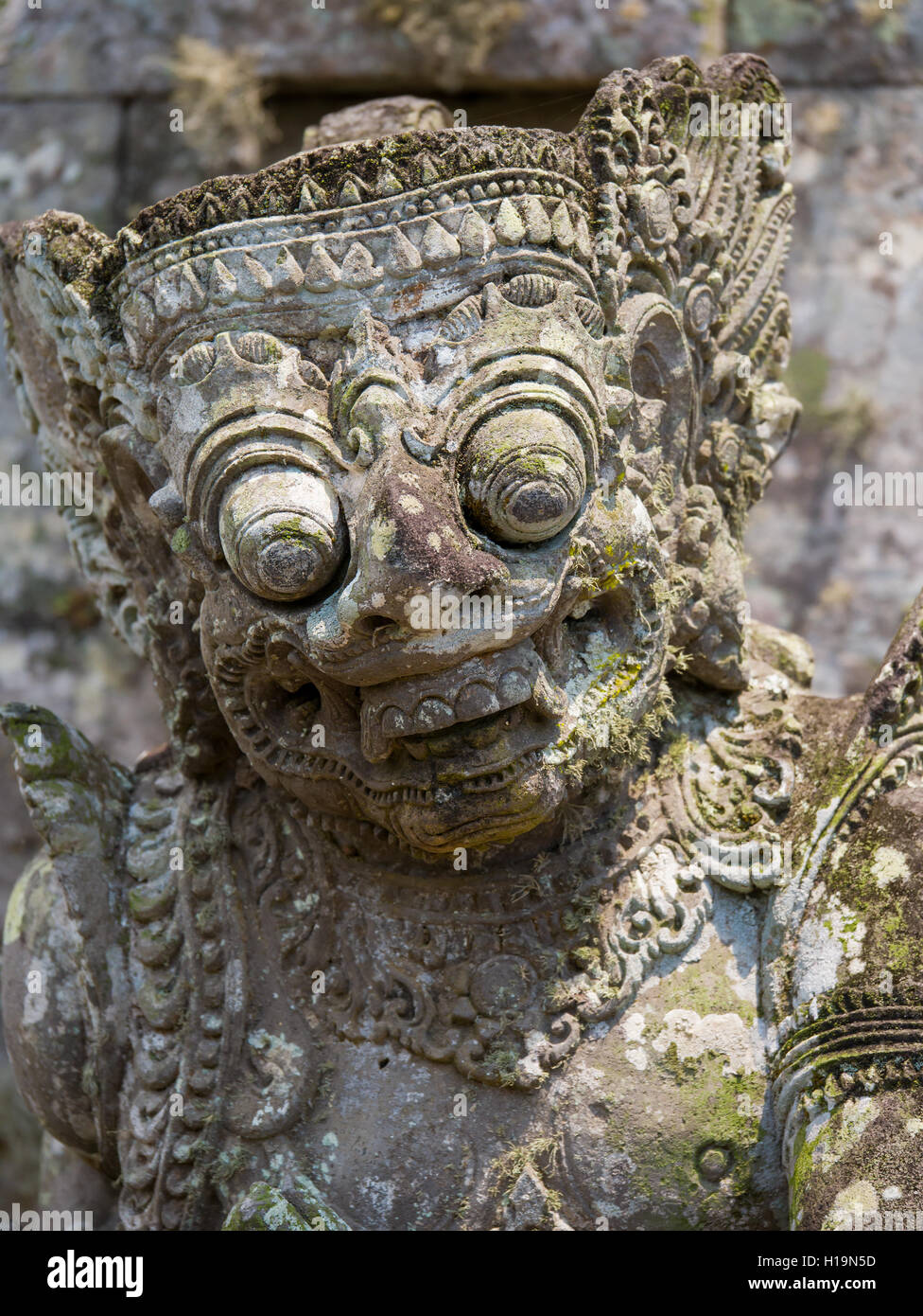 Ancient Balinese statue at the temple in Bali Indonesia Stock Photo - Alamy