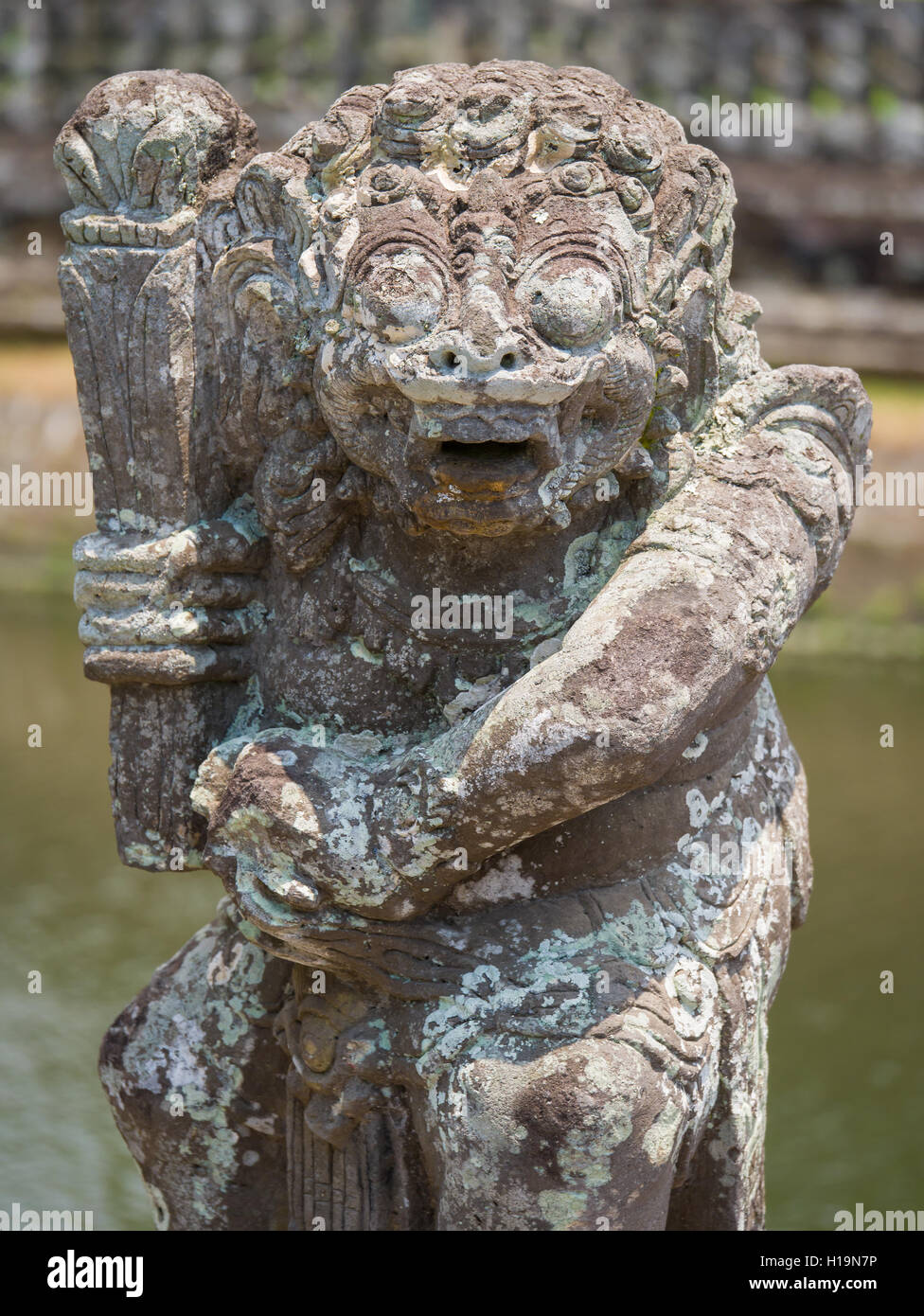 Ancient Balinese statue at the temple in Bali Indonesia Stock Photo - Alamy