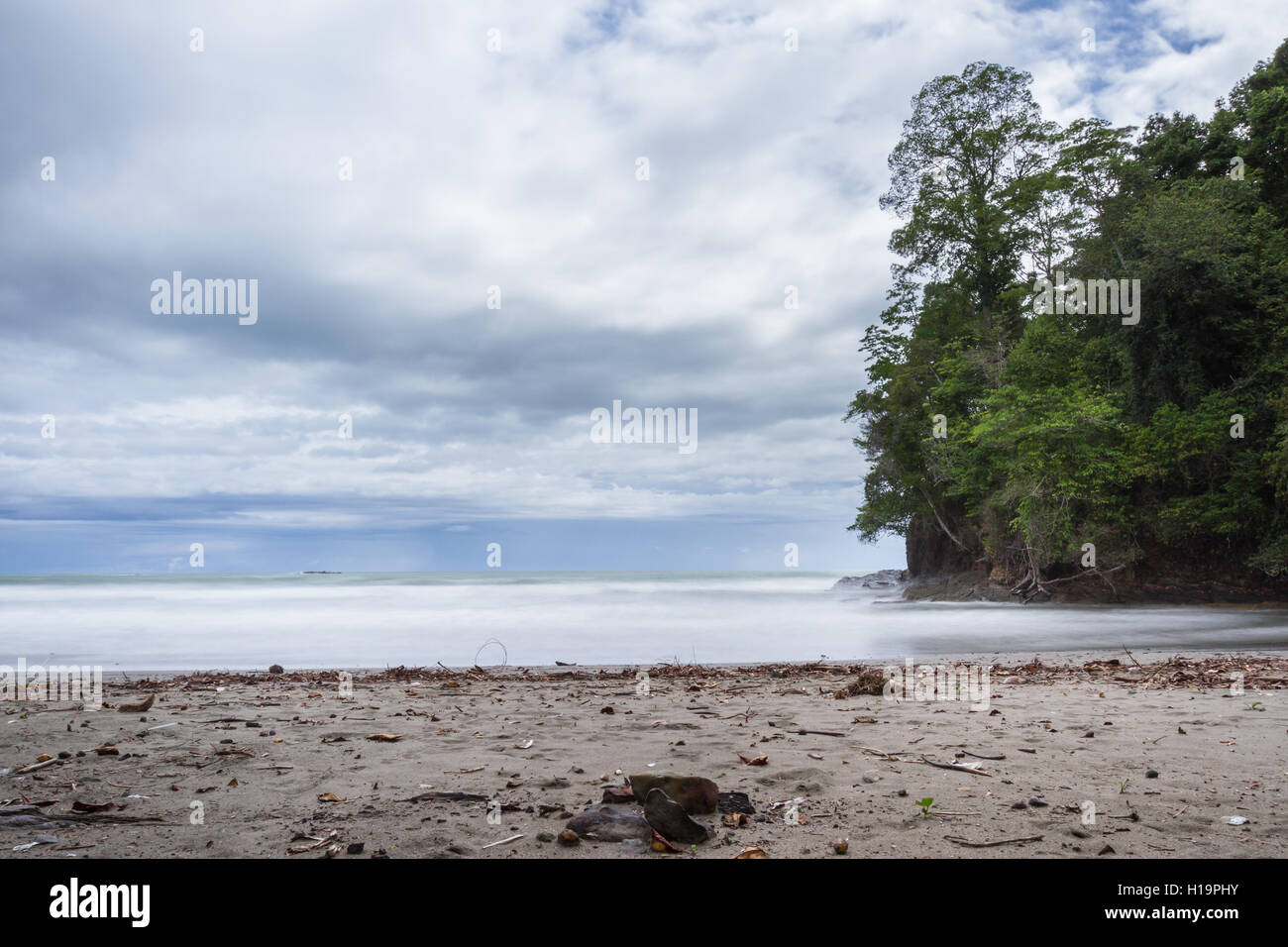 relaxing beach in the Costa Rican south pacific Stock Photo - Alamy