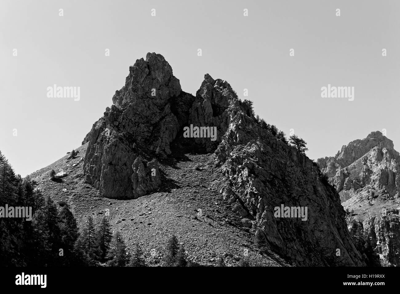Black and white summit Stock Photo - Alamy