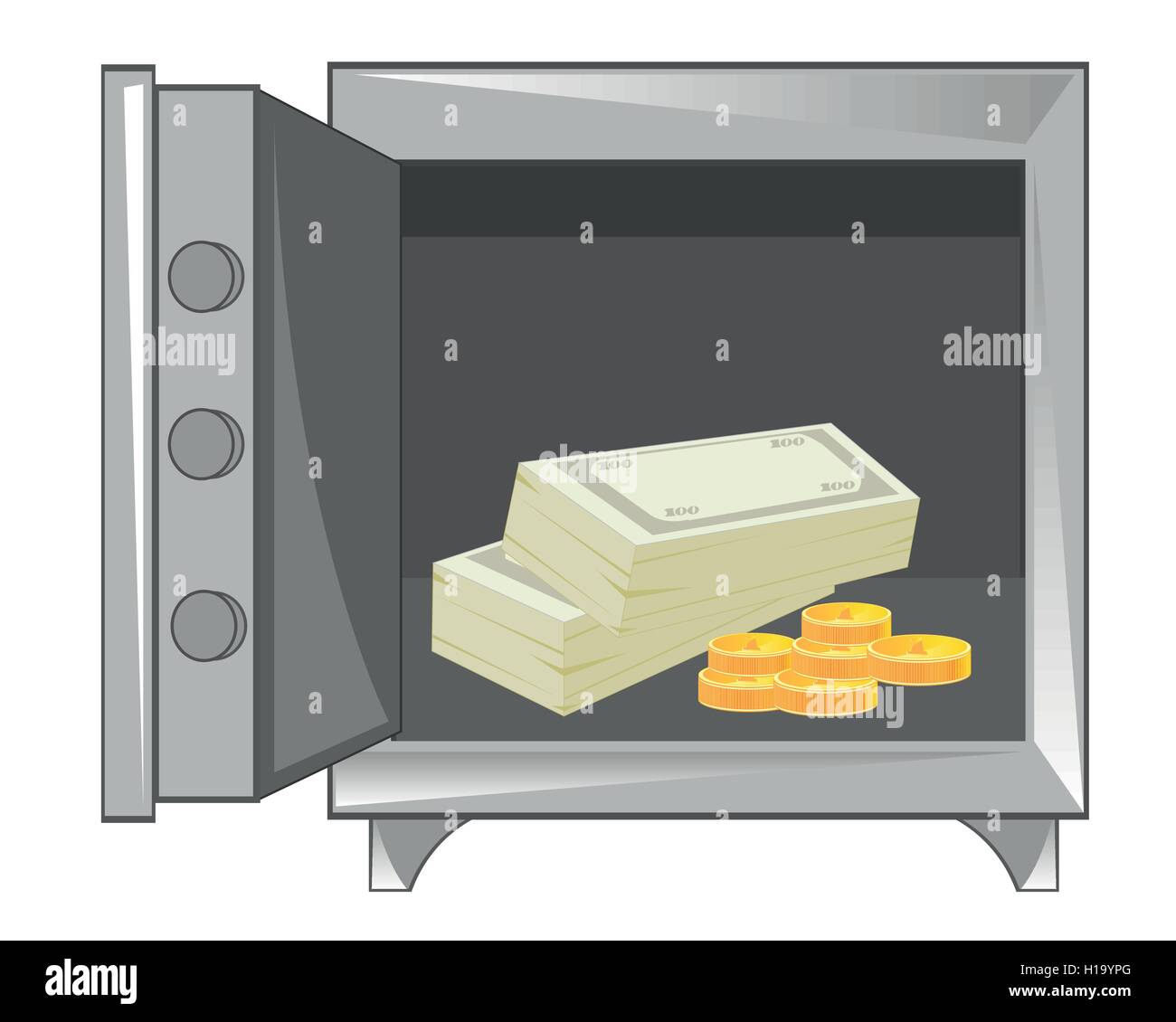 Money banknotes coins metal Stock Vector Images - Alamy
