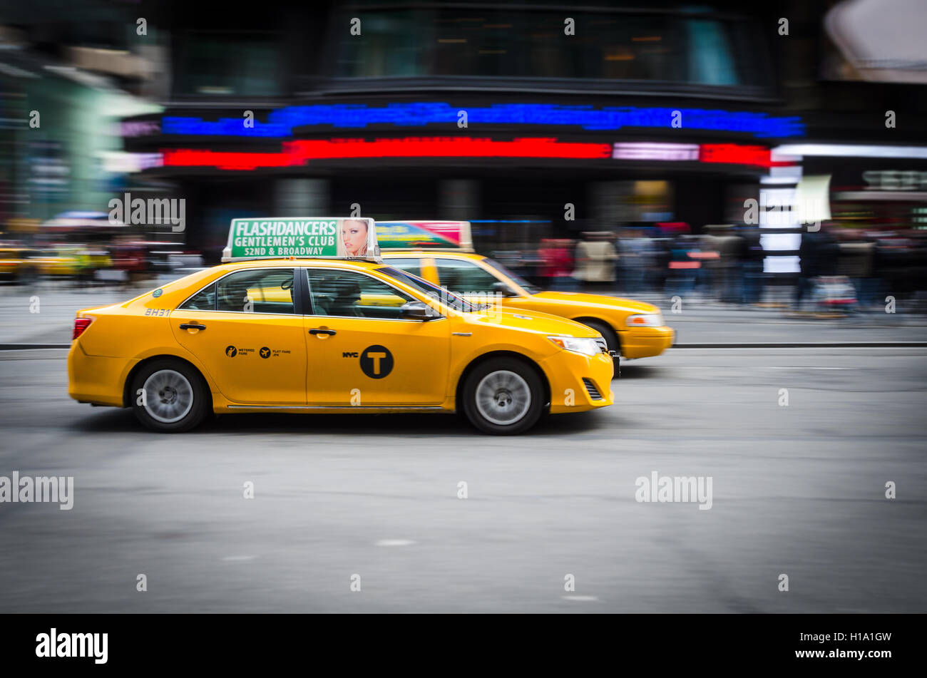 New York Yellow Cab in New York City Stock Photo - Alamy