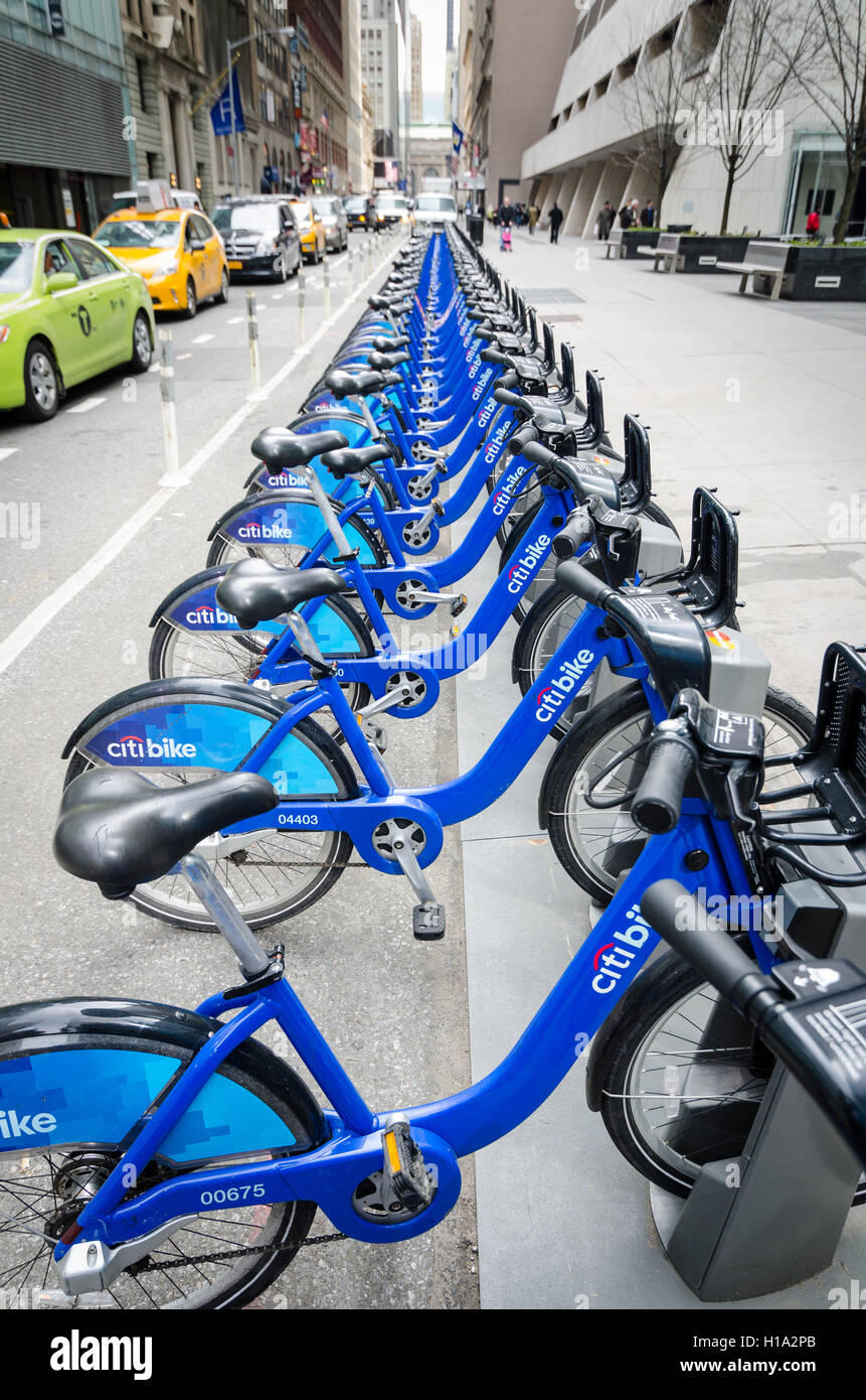 New york city bike hire hi-res stock photography and images - Alamy
