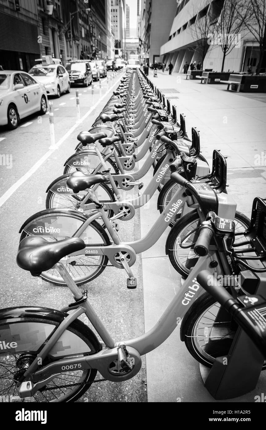 "Citi Bike" bikes for rent in New York City Stock Photo - Alamy