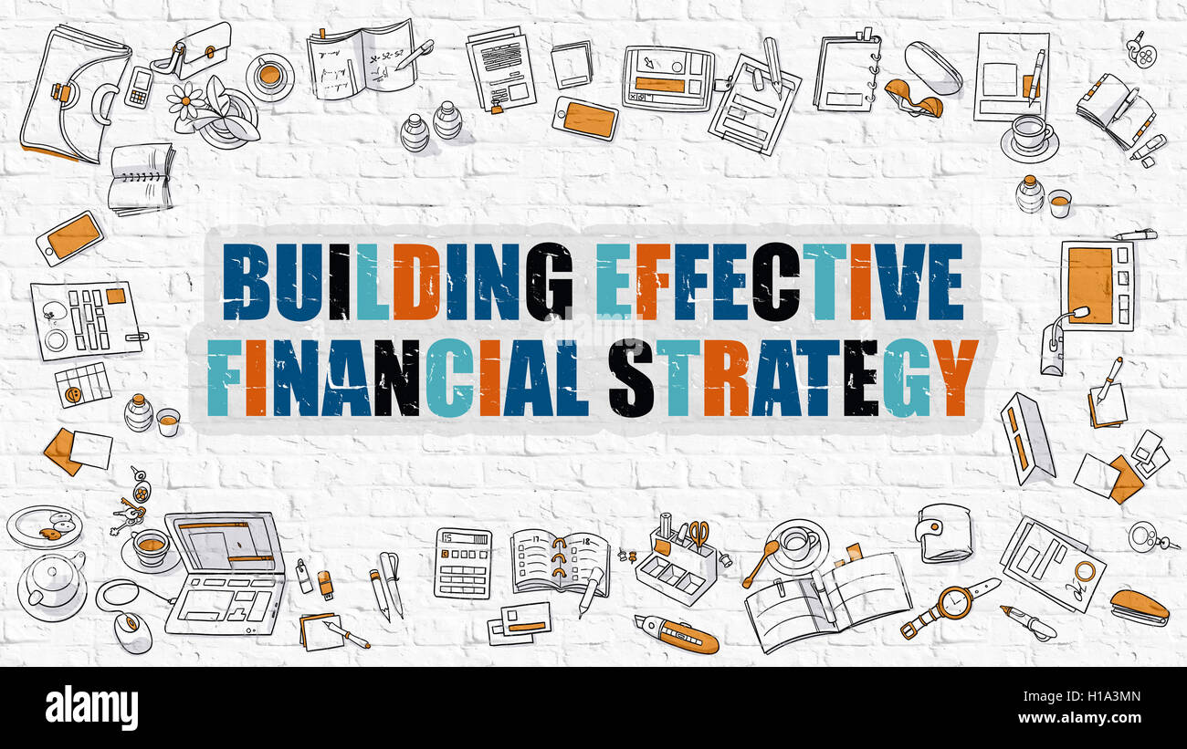 Building Effective Financial Strategy Concept with Doodle Design Stock ...