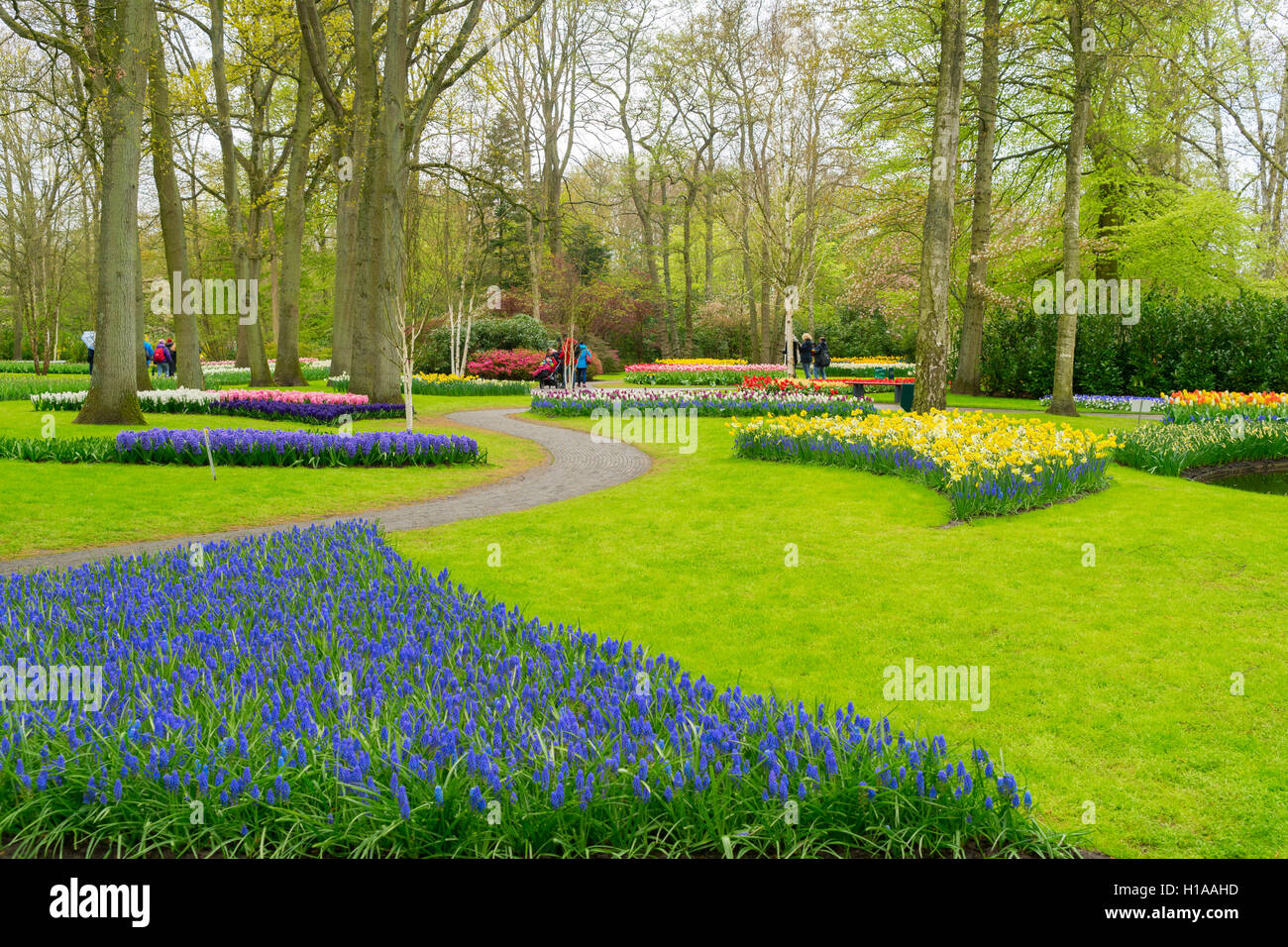 Formal spring garden Stock Photo - Alamy