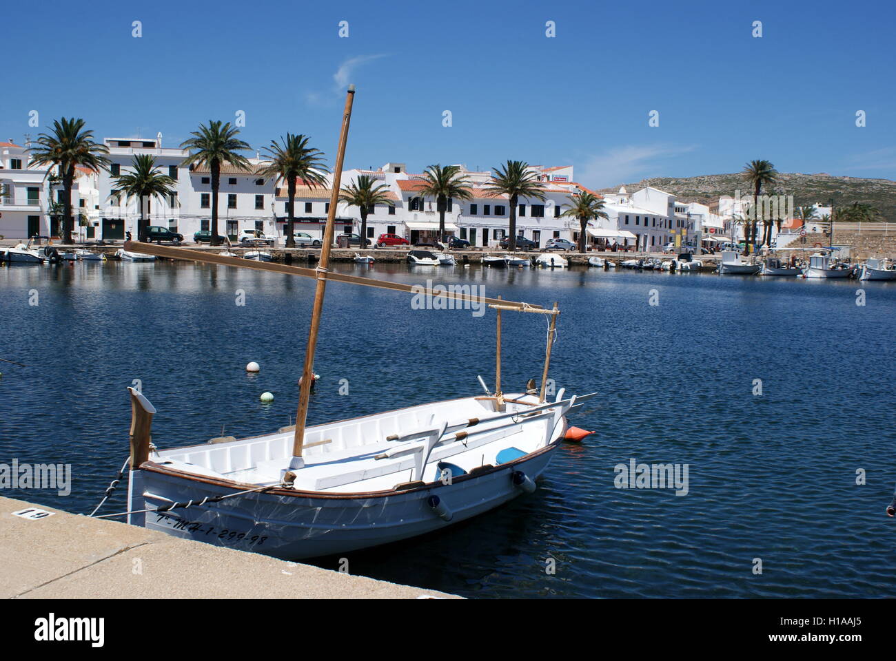 Fornells harbour, Menorca, Spain Stock Photo - Alamy