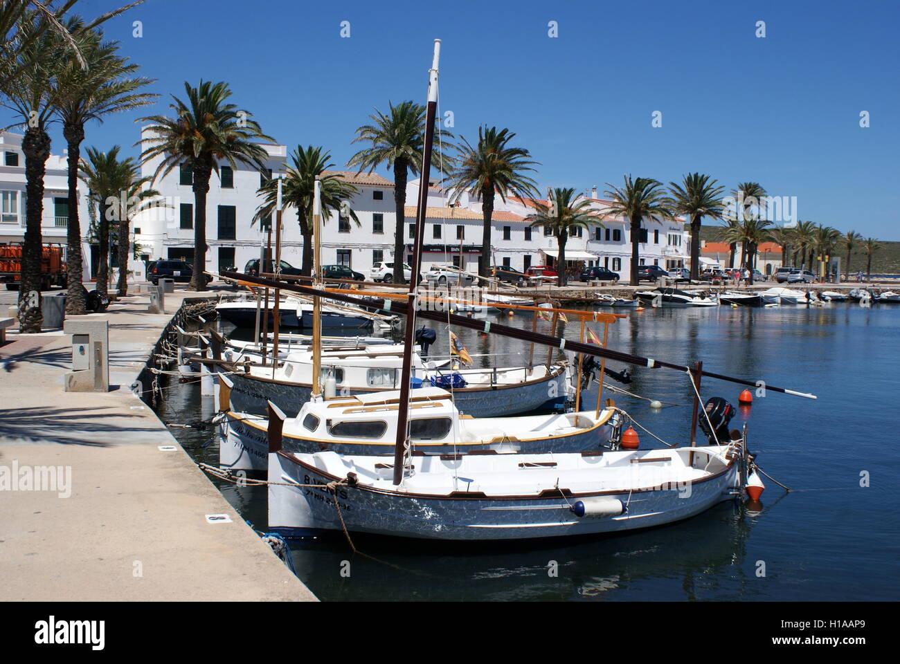 Traditional fornells fishing boats hi-res stock photography and images ...