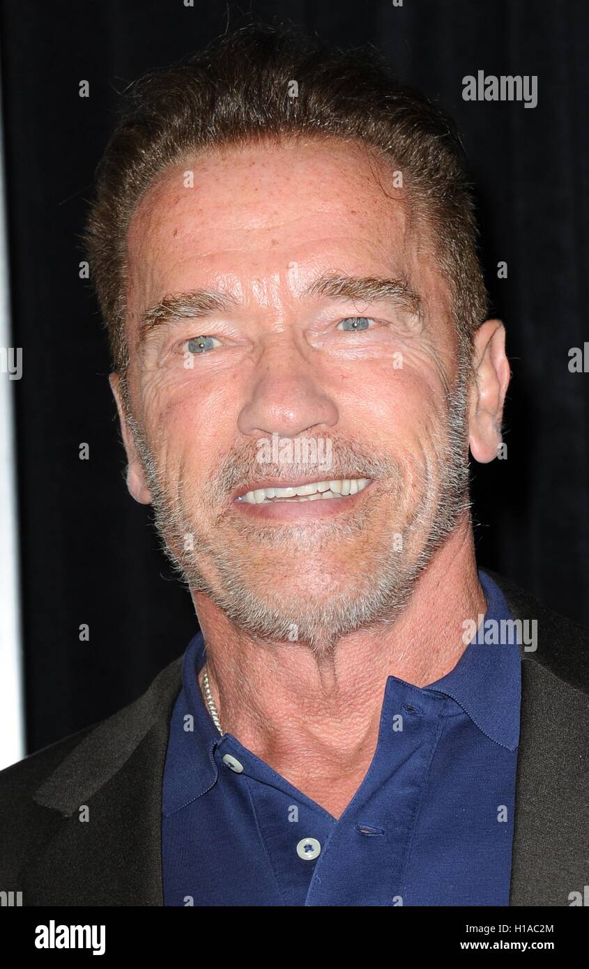 New York, NY, USA. 21st Sep, 2016. Arnold Schwarzenegger at arrivals ...